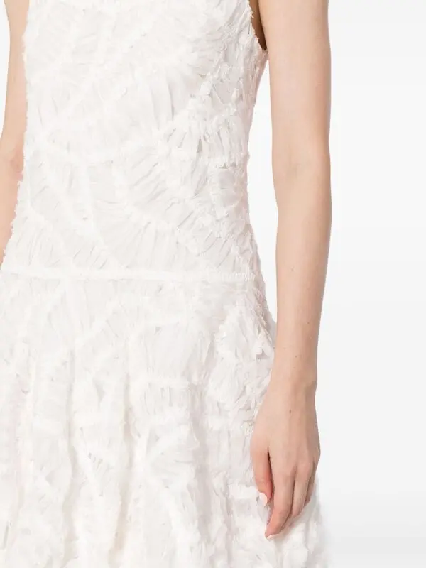 Simkhai Vallan Ruffle-detail Mini Dress - White