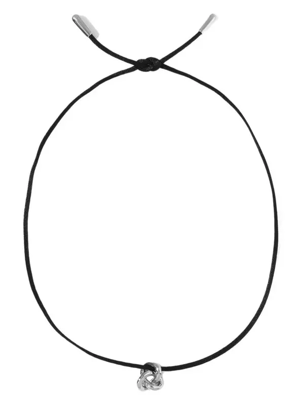 OTIUMBERG Cord Knot Necklace - Silver