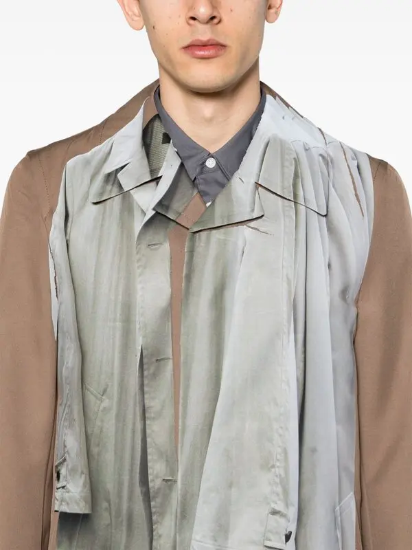 Comme Des Garçons Trompe L'oeil Trenchcoat