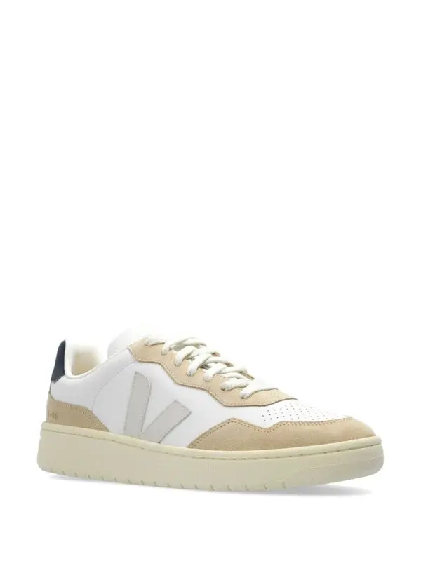 VEJA V-90 Leather Sneakers - White