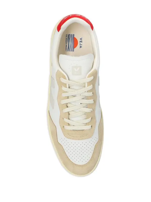 VEJA V-90 Leather Sneakers - White
