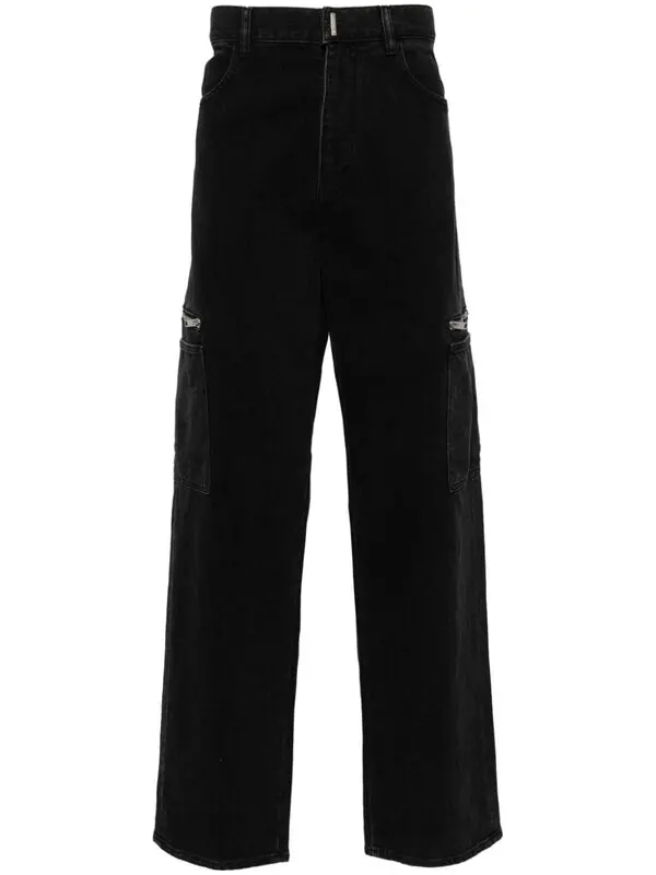 Givenchy Logo-print Straight-leg Jeans