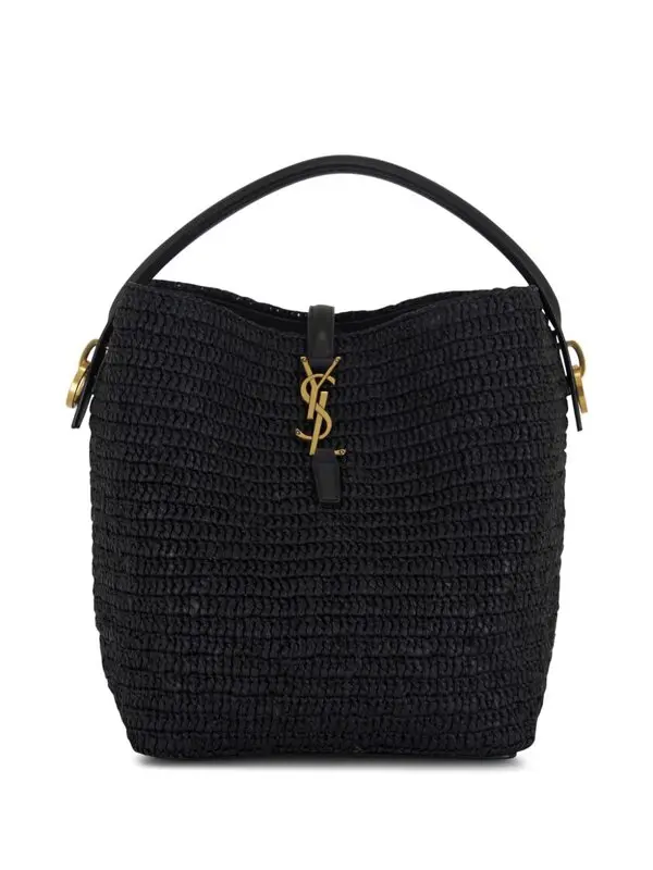 Saint Laurent Le 37 Woven Bucket Bag