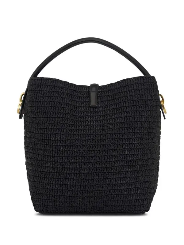 Saint Laurent Le 37 Woven Bucket Bag