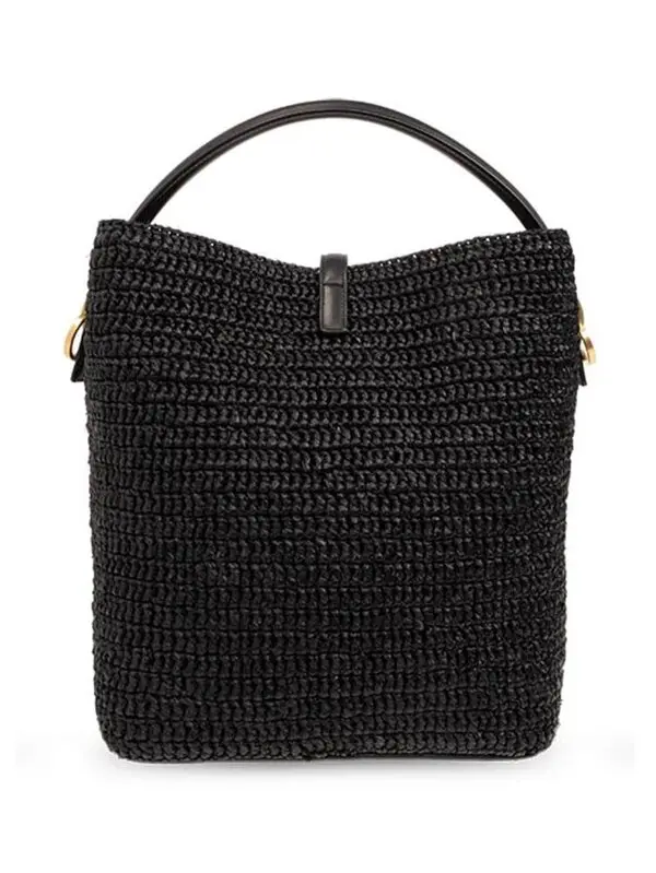 Saint Laurent Le 37 Woven Bucket Bag