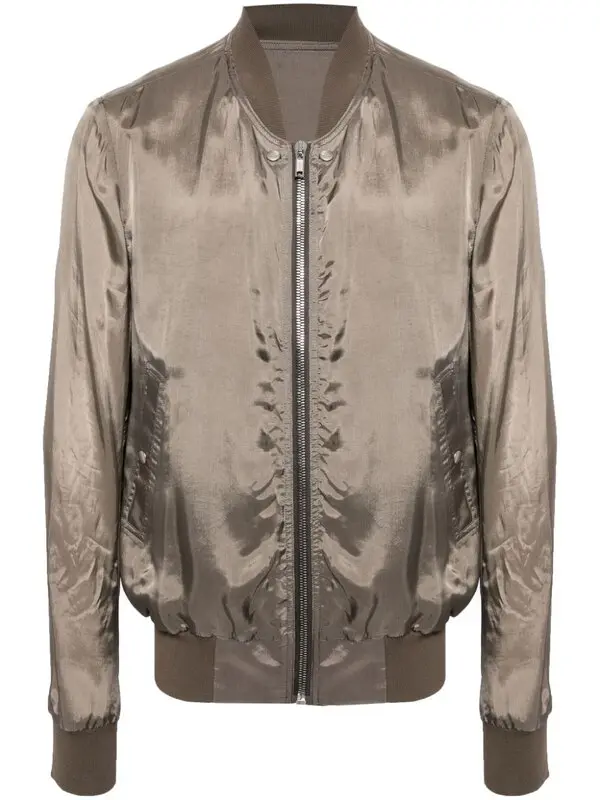 Rick Owens Classic Flight Bomber Jacket - Neutrals