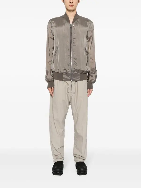 Rick Owens Classic Flight Bomber Jacket - Neutrals