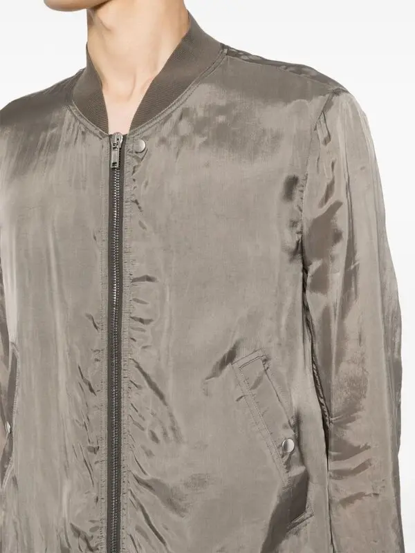 Rick Owens Classic Flight Bomber Jacket - Neutrals