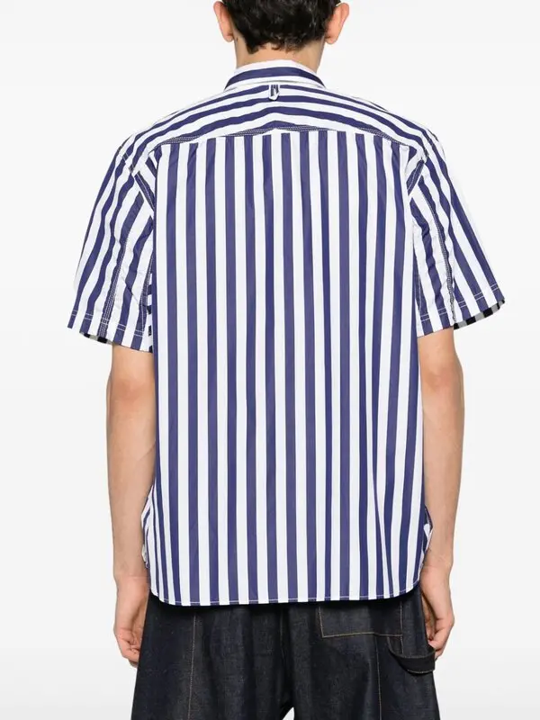 Junya Watanabe Striped Poplin Shirt - Blue