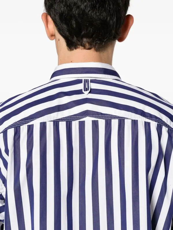 Junya Watanabe Striped Poplin Shirt - Blue