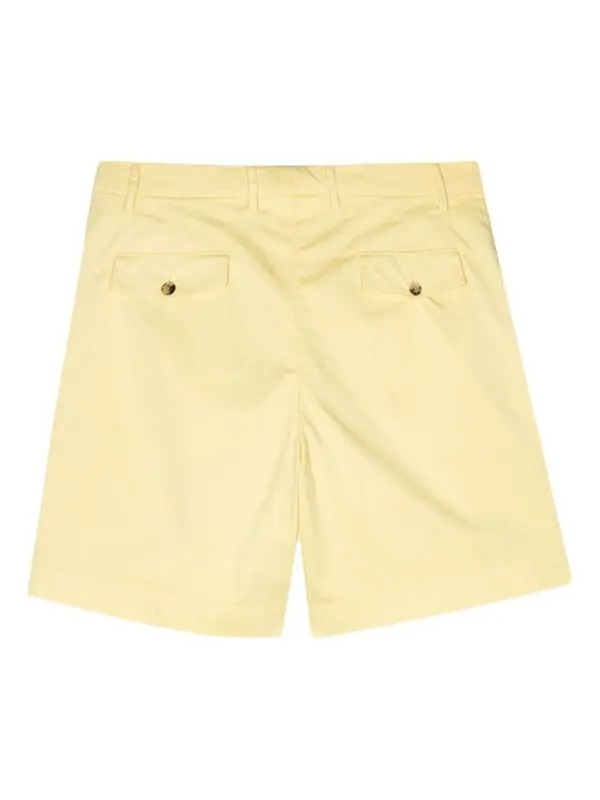 LARDINI Pleat-detailing Bermuda Shorts - Yellow