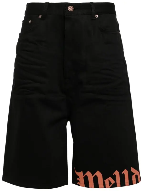We11Done Logo-print Bermuda Shorts