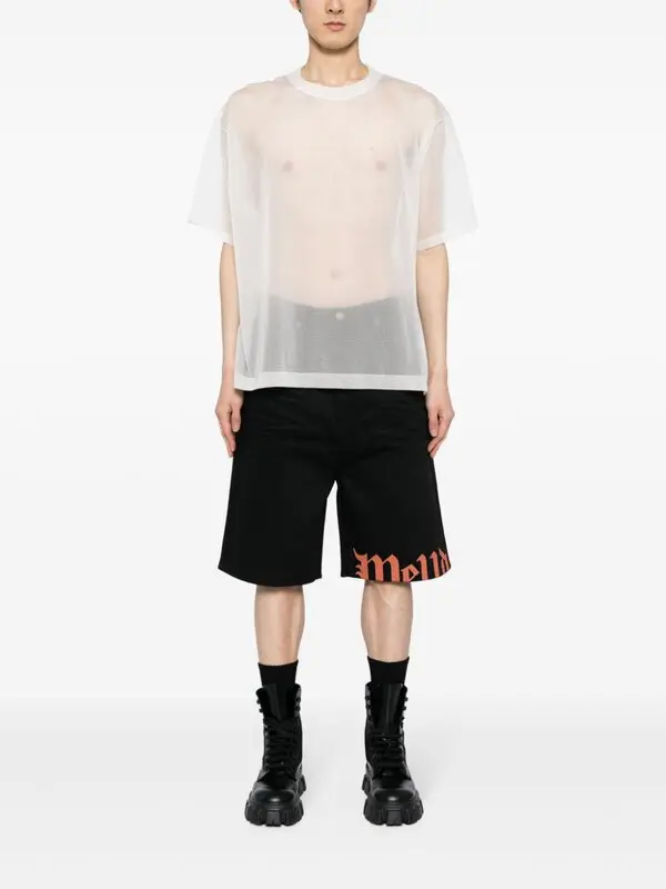 We11Done Logo-print Bermuda Shorts