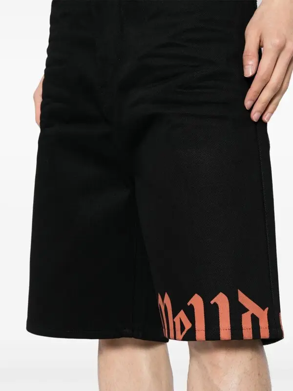 We11Done Logo-print Bermuda Shorts