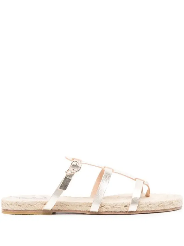 CastaÑer Milos Flat Sandals - Gold