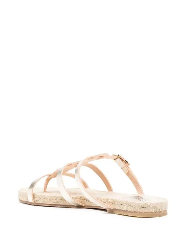 CastaÑer Milos Flat Sandals - Gold