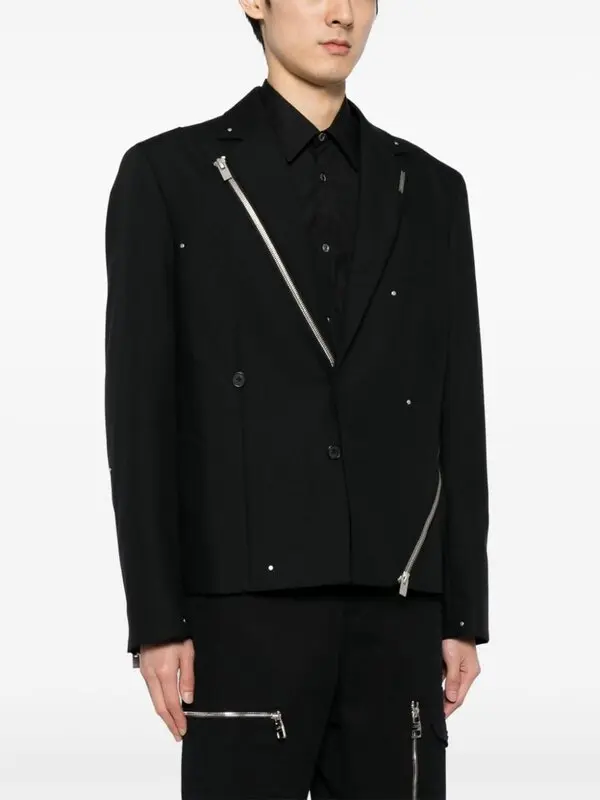 HELIOT EMIL Wool-kid Mohair Blend Tailored Jacket