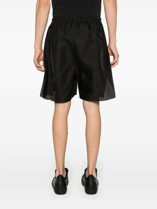 Rick Owens Semi-sheer Silk Blend Shorts