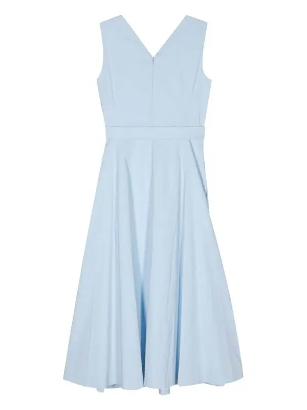 Theory Goo Crunch Flared Maxi Dress