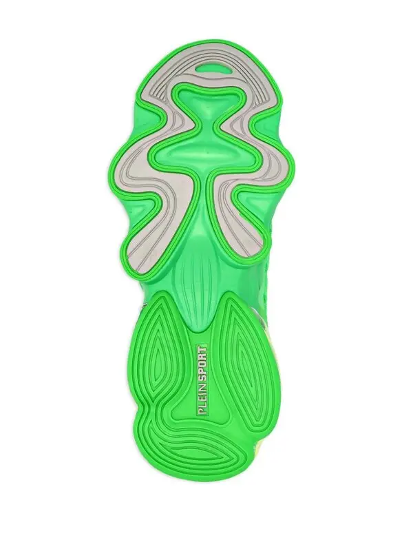 PLEIN SPORT Philipp Plein Tiger Attack Gen X 04 Sneakers - Green