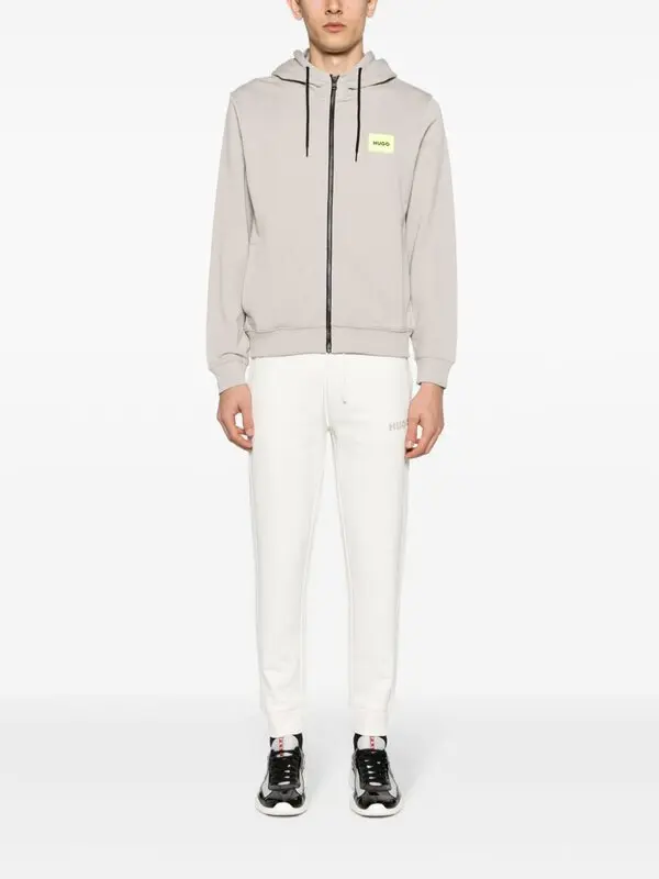 Hugo Logo-patch Zip-up Hoodie