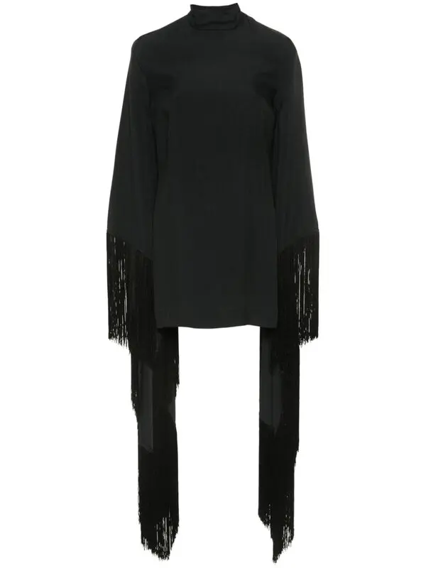 TALLER MARMO Del Mar Fringed Mini Dress - Black