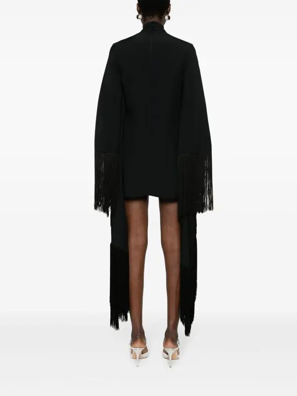 TALLER MARMO Del Mar Fringed Mini Dress - Black