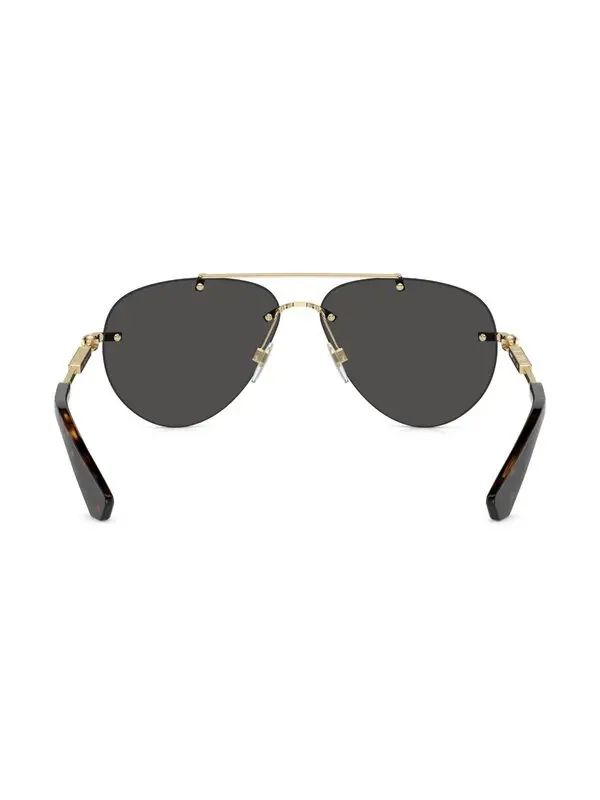 Burberry Metallic Aviator Sunglasses - Gold