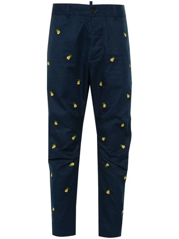 Dsquared2 Embroidered Fruits Chino Pants