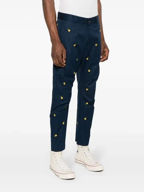 Dsquared2 Embroidered Fruits Chino Pants