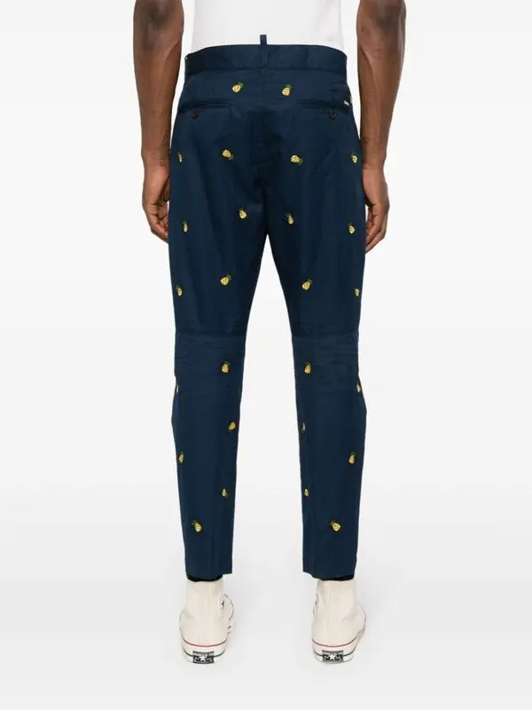 Dsquared2 Embroidered Fruits Chino Pants