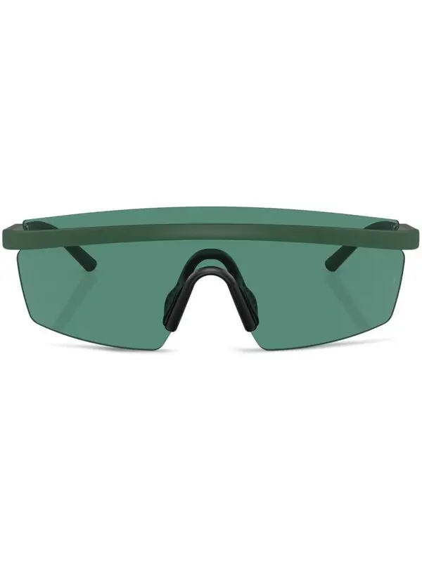 Oliver Spencer R-4 Mask Sunglasses - Green
