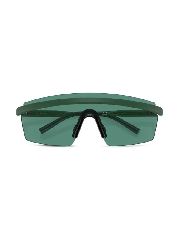 Oliver Spencer R-4 Mask Sunglasses - Green
