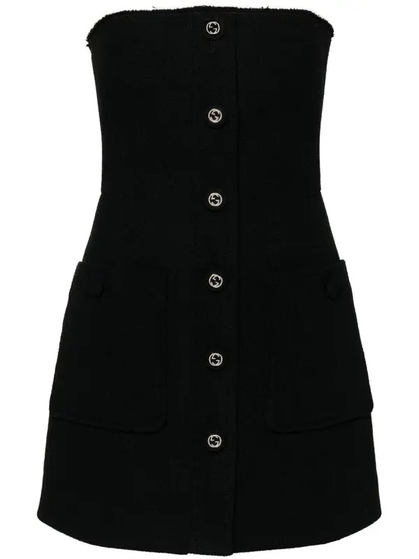 Gucci Interlocking G Buttons Mini Dress