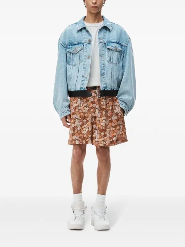Alexander Wang Coin Print Elasticated Shorts