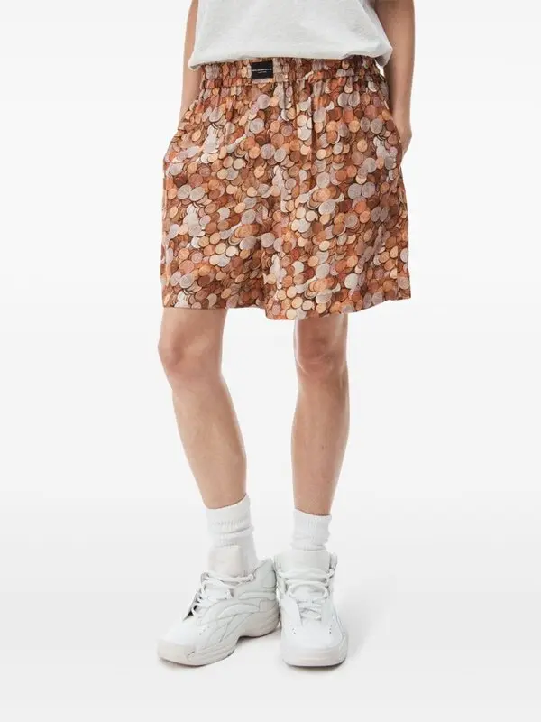 Alexander Wang Coin Print Elasticated Shorts