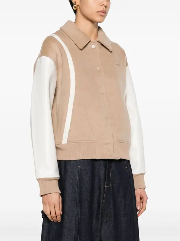 Axel Arigato Bay Wool-blend Varsity Jacket - Neutrals