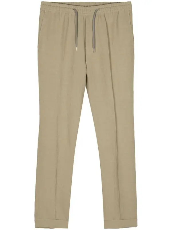 Paul Smith Drawstring-waist Linen Trousers