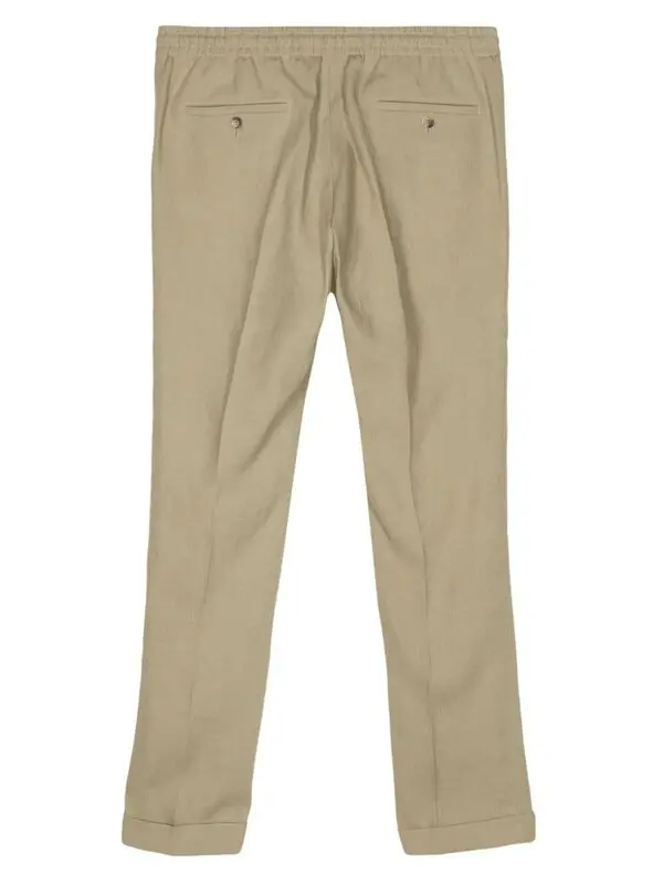 Paul Smith Drawstring-waist Linen Trousers