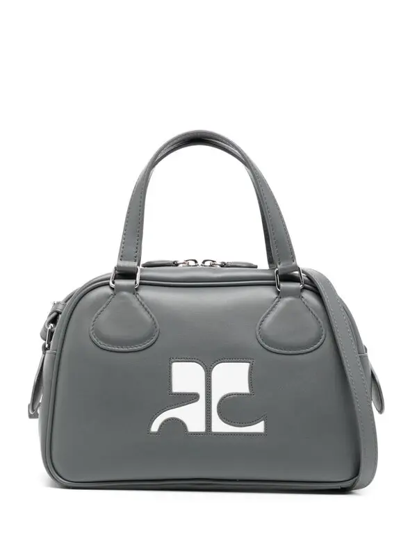 COURREGES Reedition Leather Tote Bag