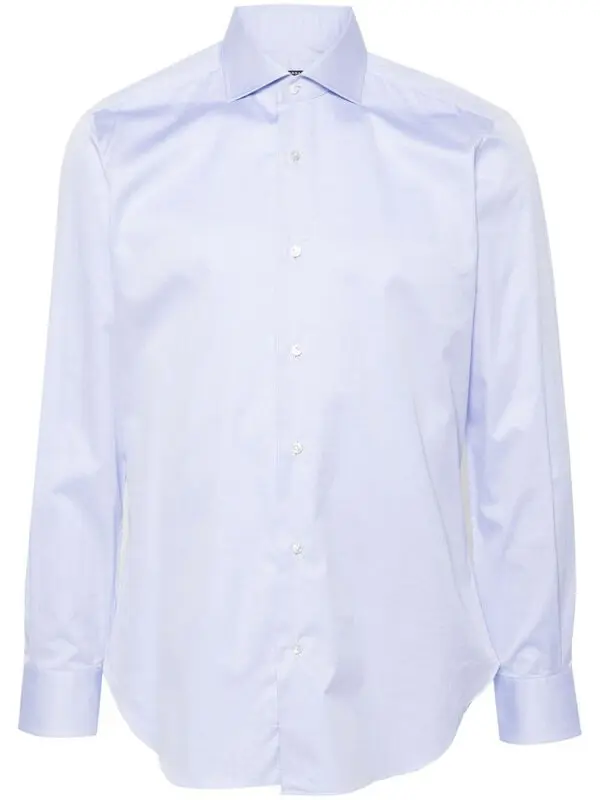 BARBA NAPOLI Long-sleeve Cotton Shirt