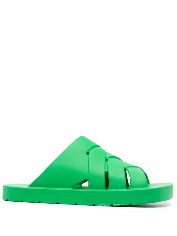 Bottega Veneta Bright Green Rubber Slide Sandals BOTTEGA VENETA 520$ Men main image 4