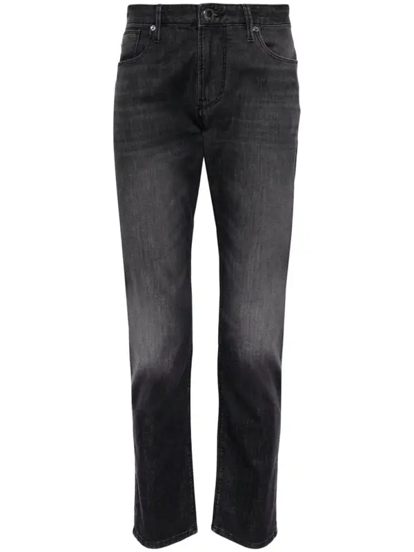 Emporio Armani Mid-rise Slim-fit Jeans