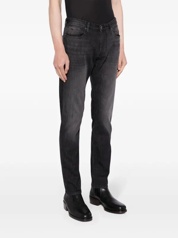 Emporio Armani Mid-rise Slim-fit Jeans
