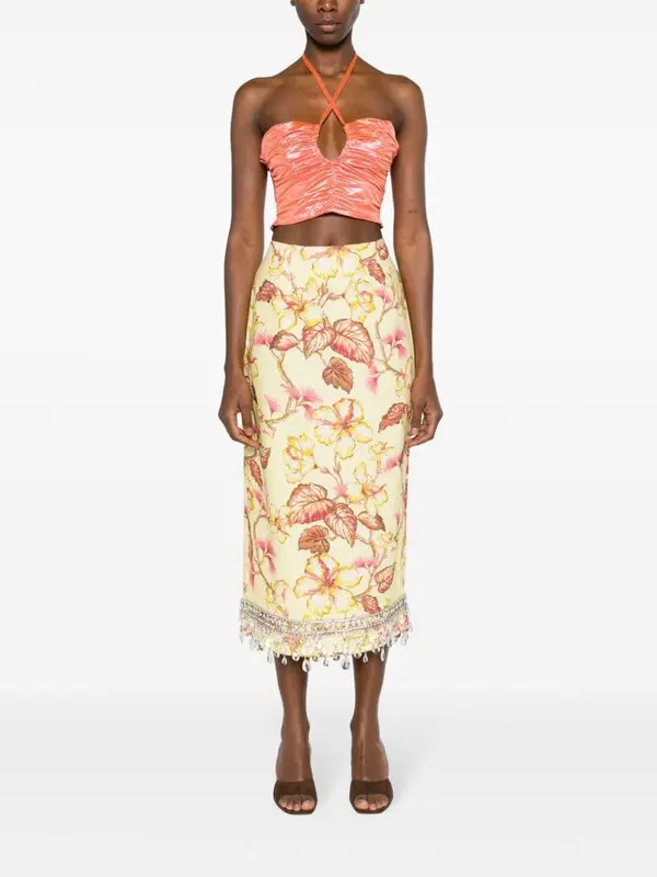 FORTE_FORTE Draped Halterneck Top