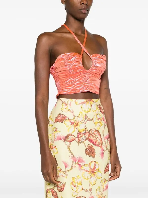 FORTE_FORTE Draped Halterneck Top