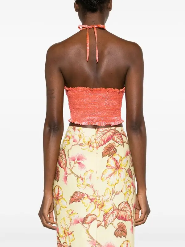 FORTE_FORTE Draped Halterneck Top
