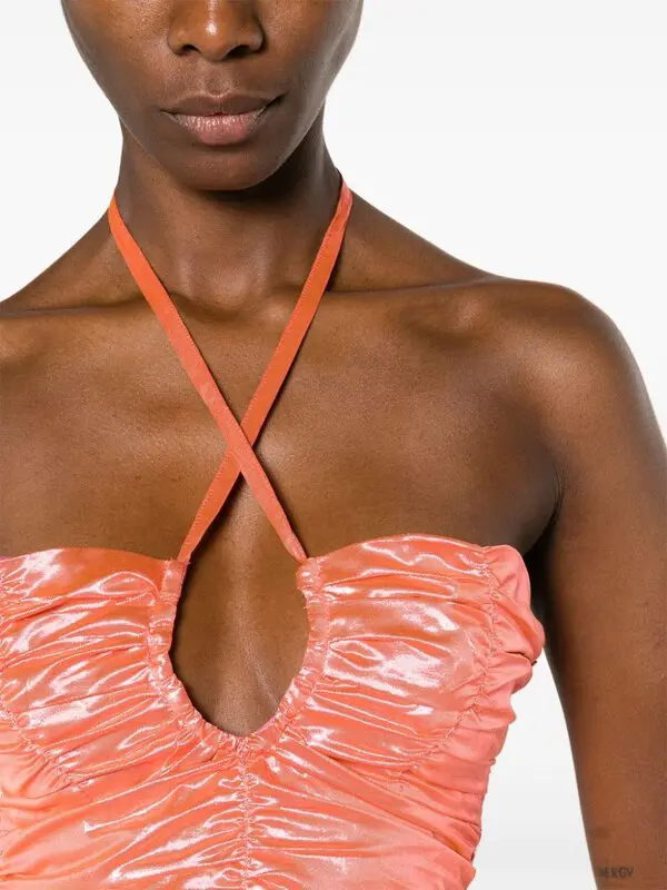 FORTE_FORTE Draped Halterneck Top