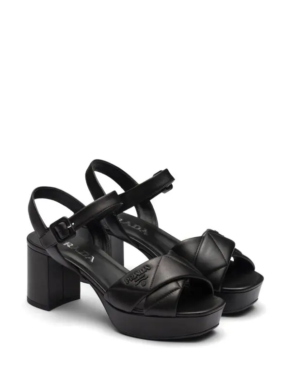 Prada Quilted Nappa Leather Sandals
