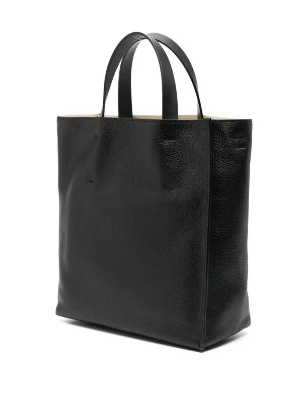 Marni Logo-embroidered Tote Bag - Black